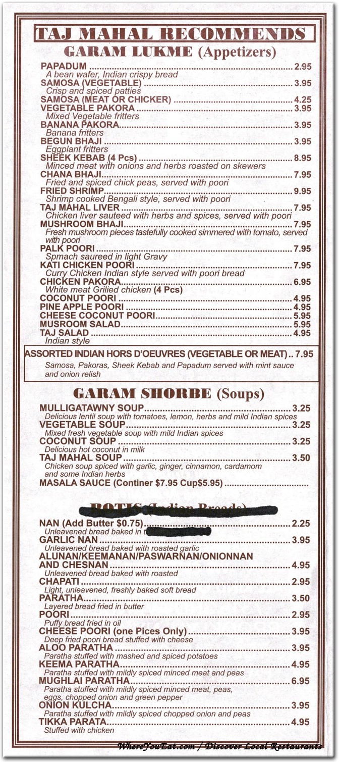 Taj Mahal in Brooklyn